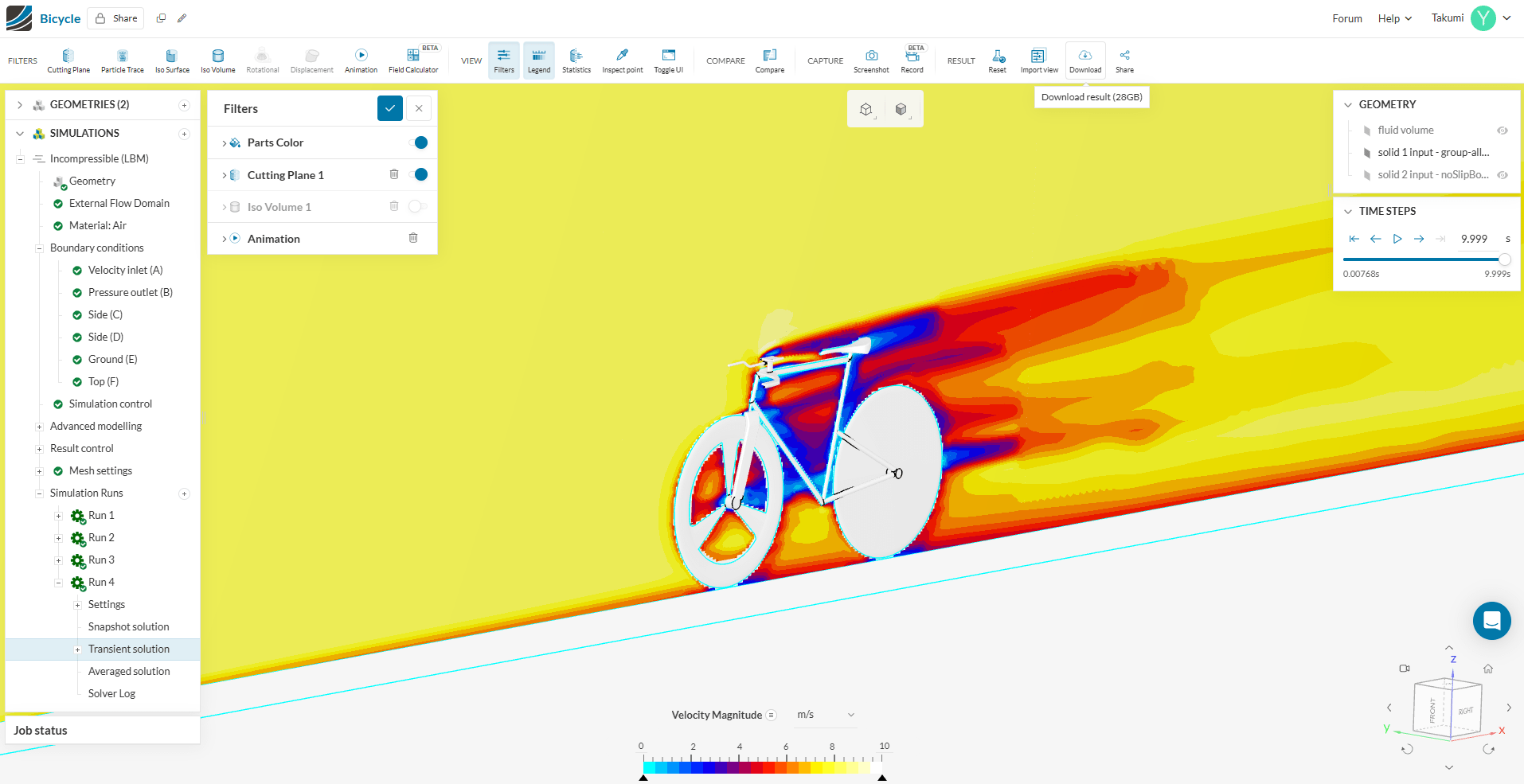 ParaViewでQ値(第二不変量)の可視化 - SimScale